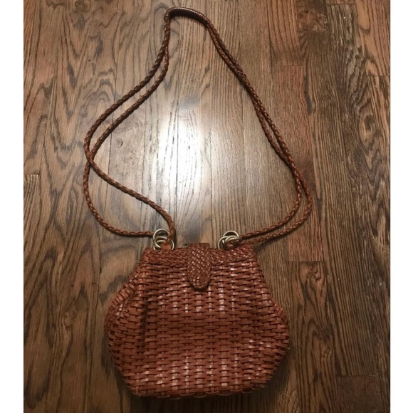 Vintage | Bags | Vintage Leather Purse Braided Leather By Cem Made In ...